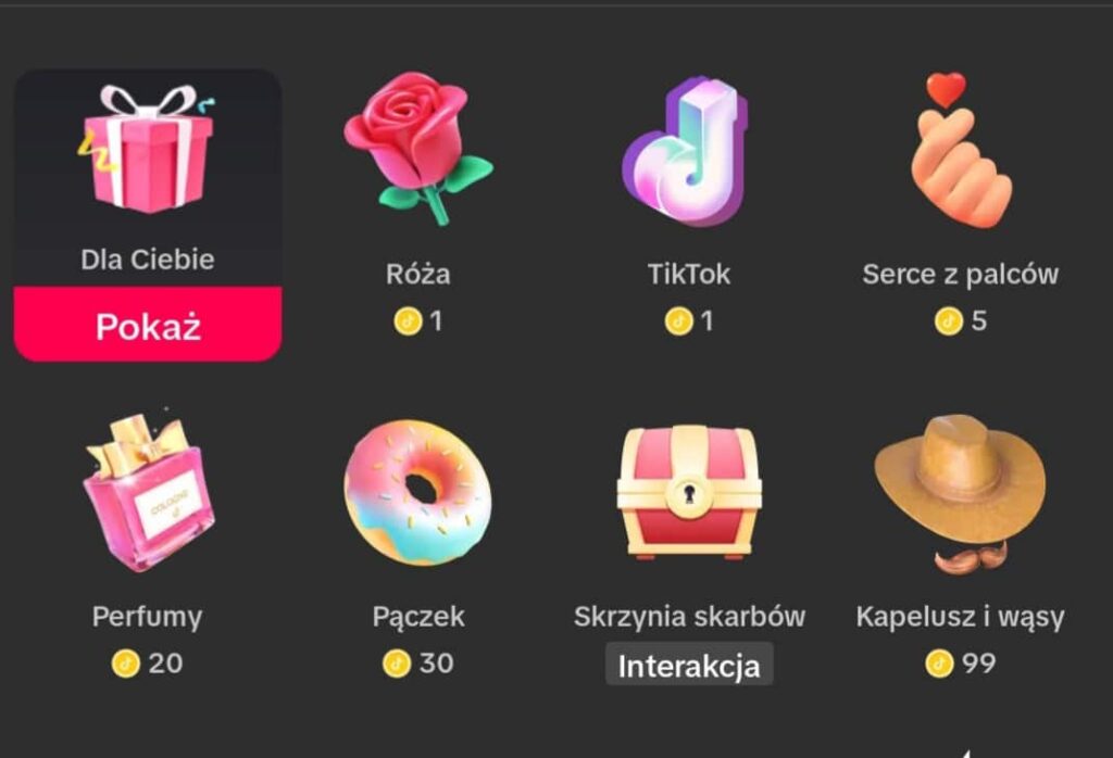Gifty na TikToku – co to takiego i ile są warte? - I Love Content